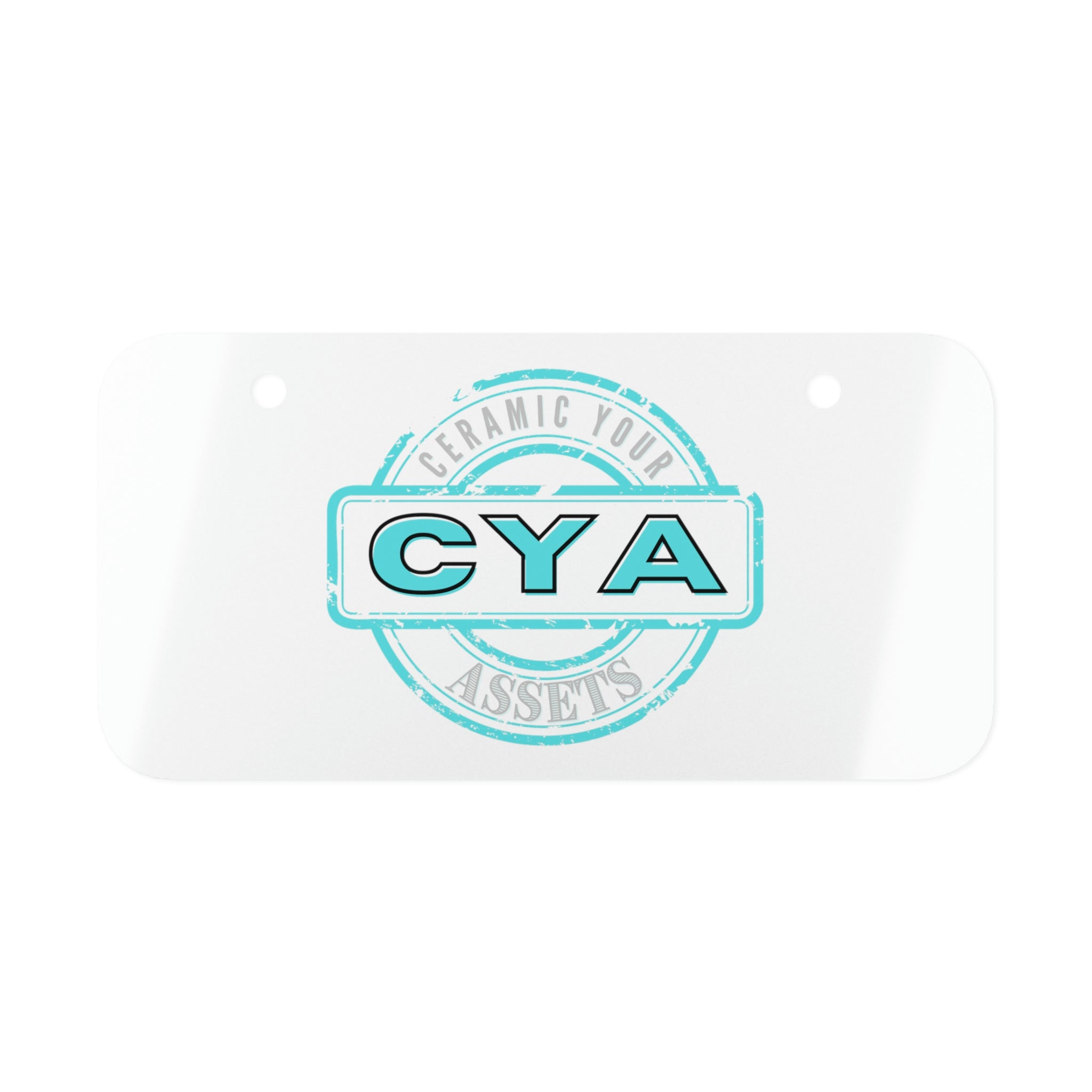 CYA Ceramic Yor Assets Mini License Plate – CYA Ceramic Your Assets